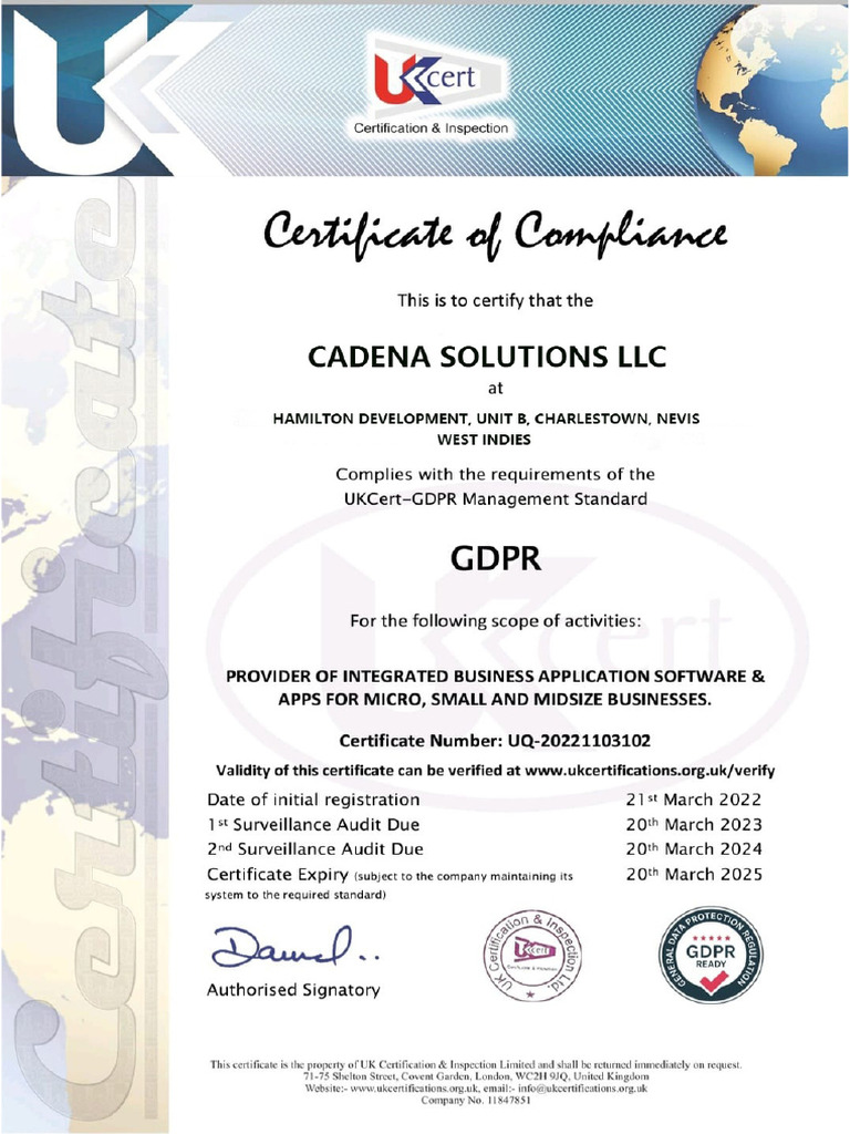 UK Certification & Inspection | PDF