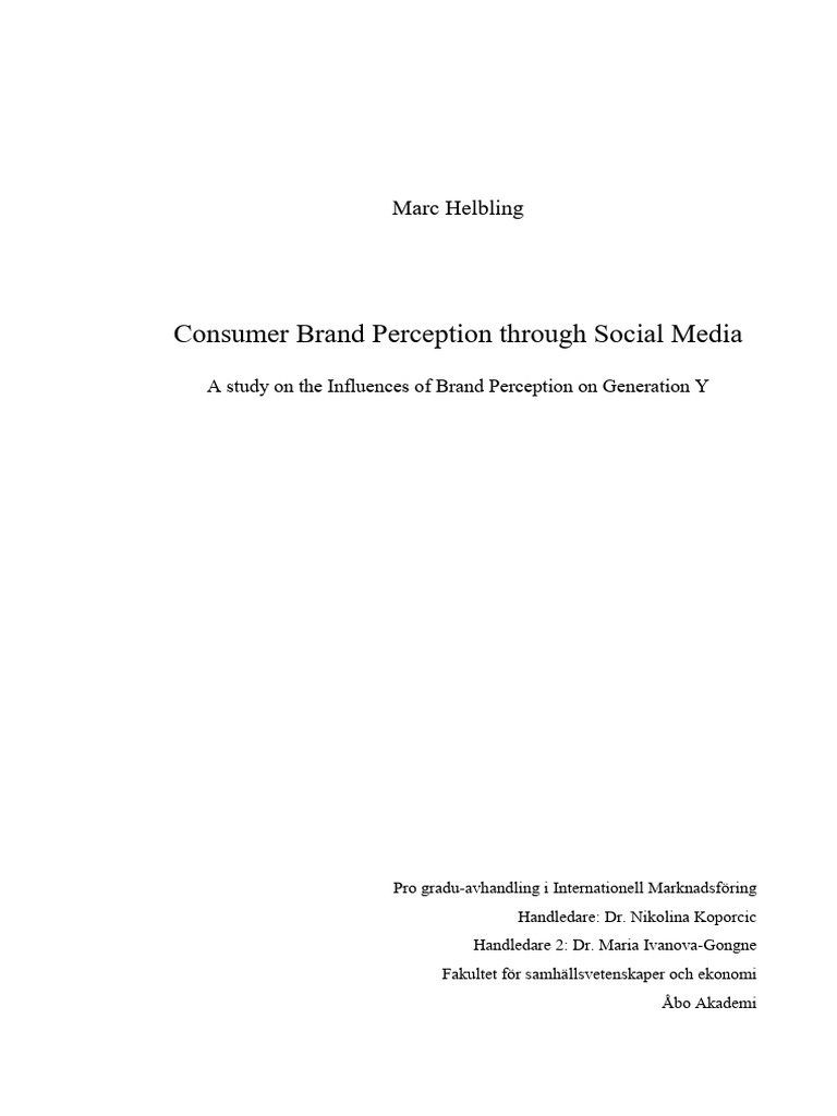 Marc Helbling | PDF | Brand | Psychology