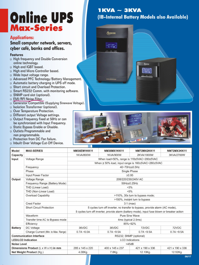 Online 1-3 KVA UPS | PDF