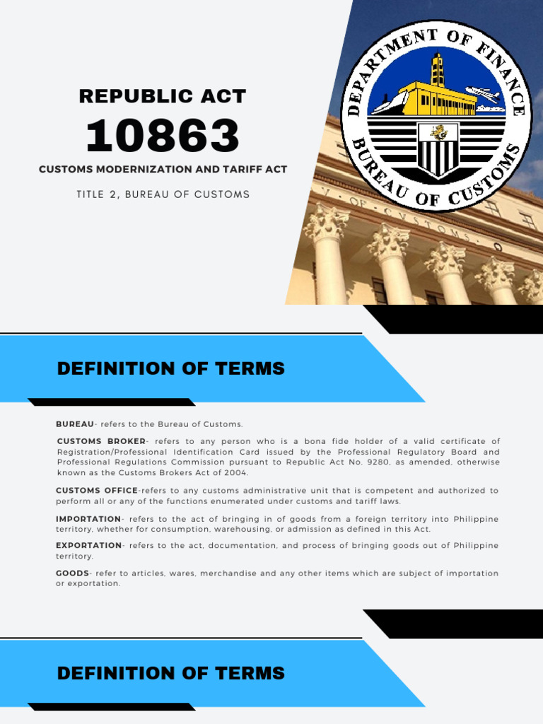 Customs Modernization Act Overview | PDF | Customs | Justice