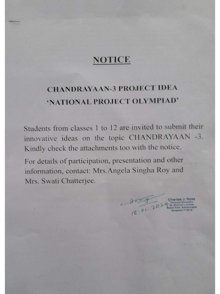 Chandrayan 3 - School Project | PDF