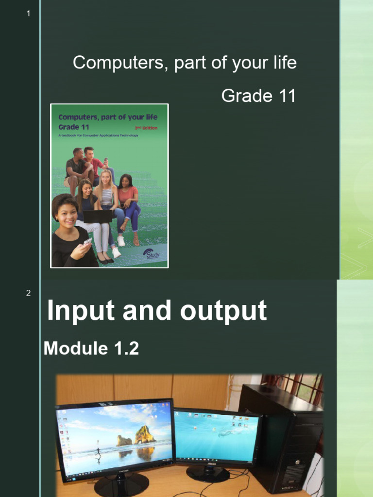 1 - 2 Input and Output | PDF | Digital Camera | Image Scanner