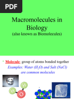 Macromolecule Summary Chart - Completed | PDF | Macromolecules | Cell (Biology)