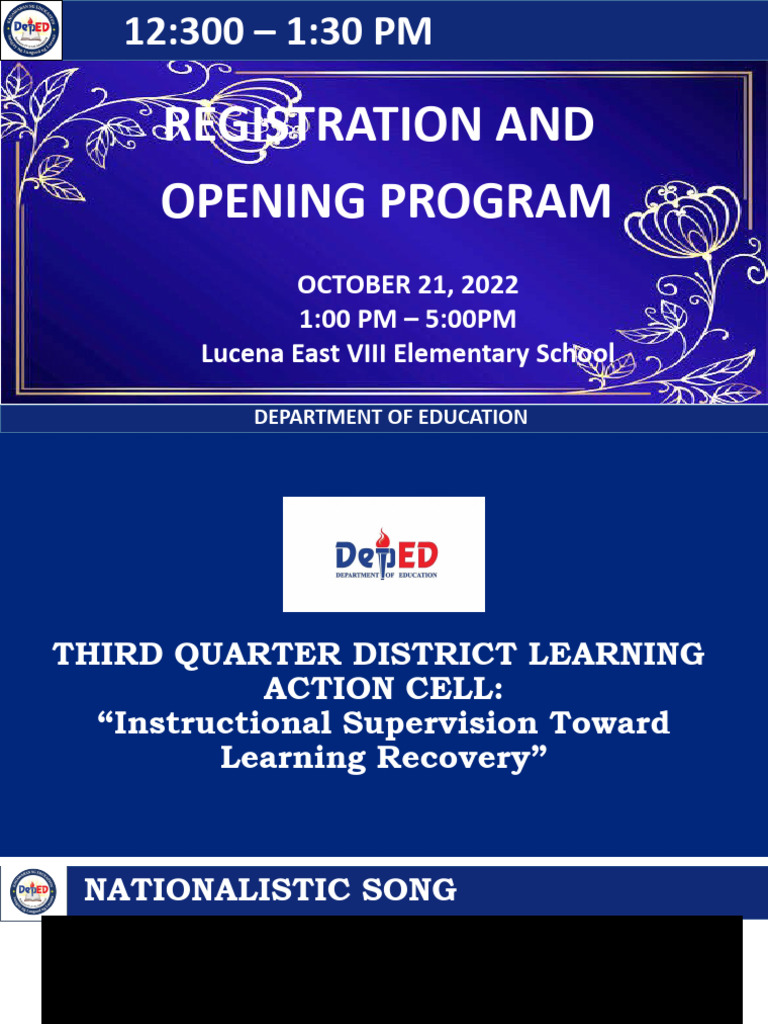 3RD District Lac Program | PDF