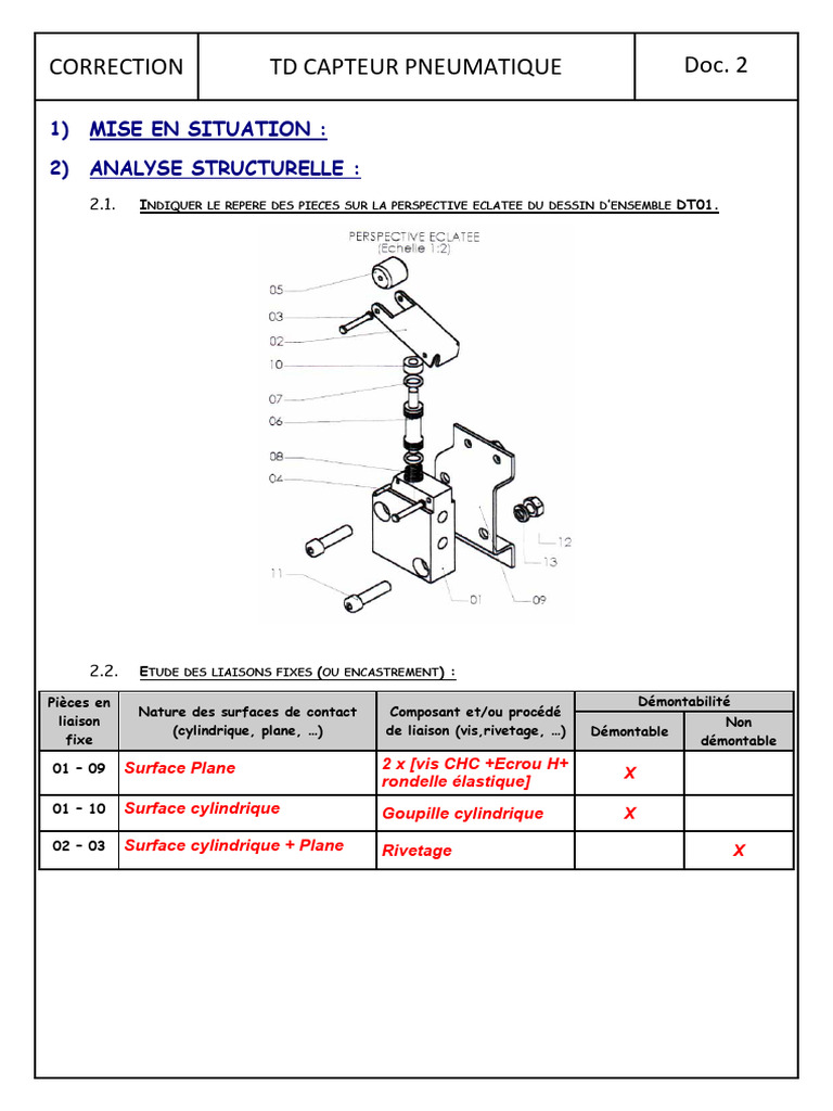 TD CAPTEUR PNEUMATIQUE PR | PDF