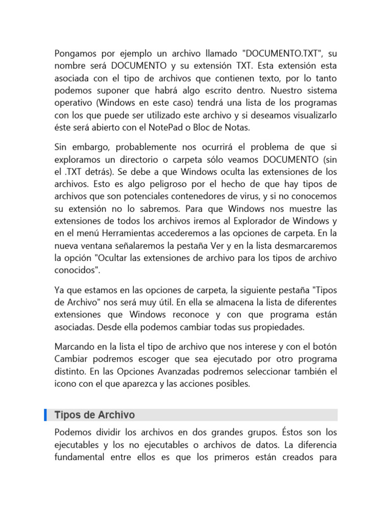 Extenciones de Archivo | PDF | Archivo de computadora | Tecnología de ...