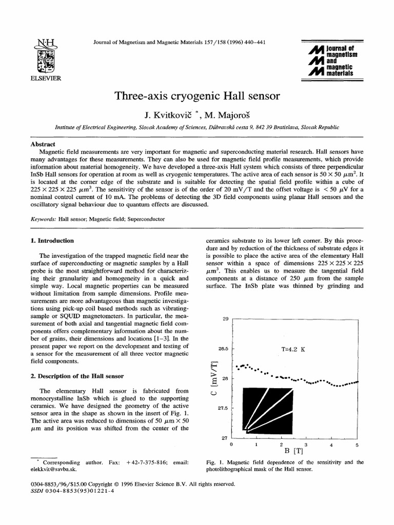 Documentslide - Com - Three Axis Cryogenic Hall Sensor - PDF | PDF ...