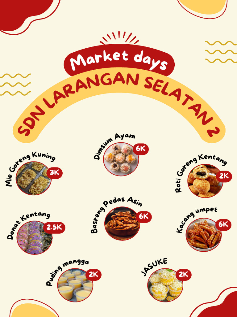 Market Day Food Menu 2019 | PDF