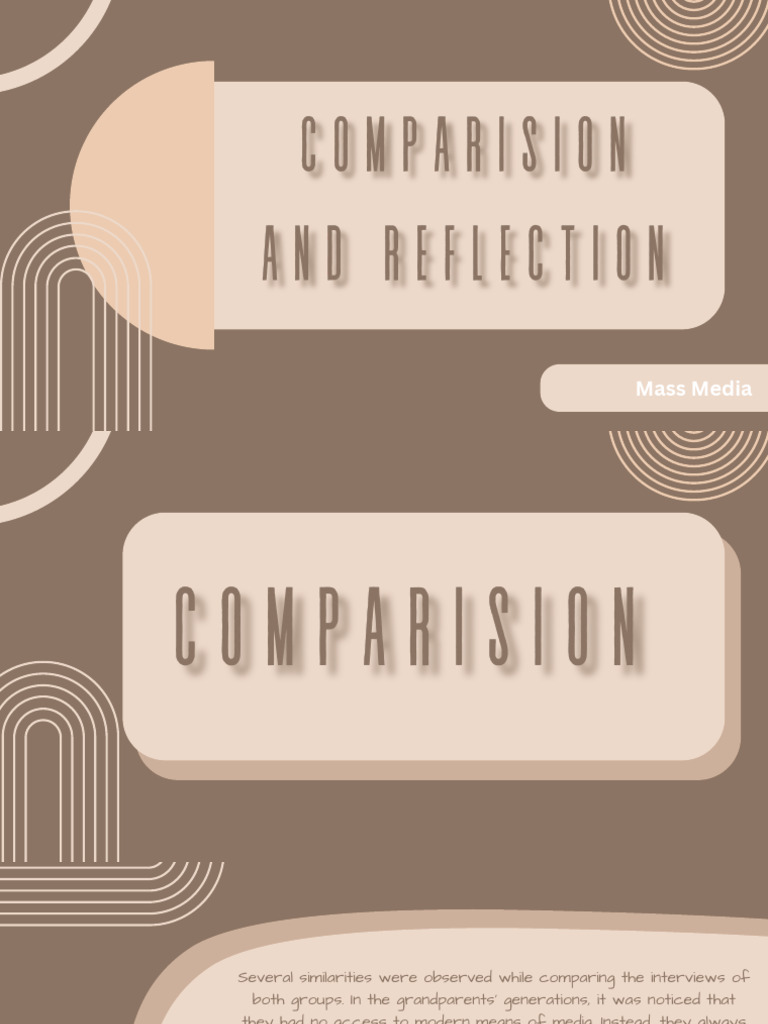 Comparison Reflection | Download Free PDF | Adolescence | Experience
