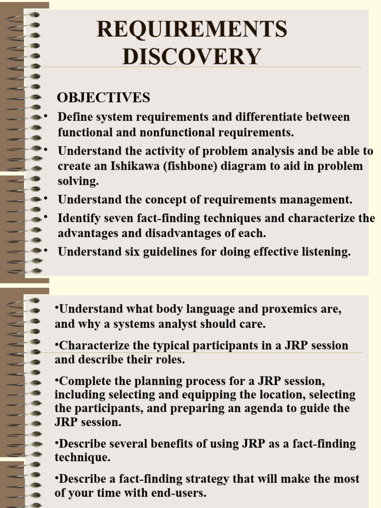 5 - Requirements Discovery | PDF | Sampling (Statistics) | Sample Size ...