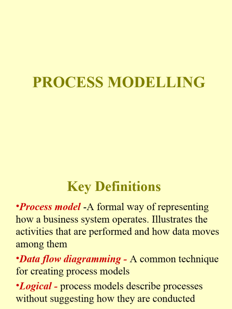 6 - Process Modelling | PDF | Systems Science | Information Technology