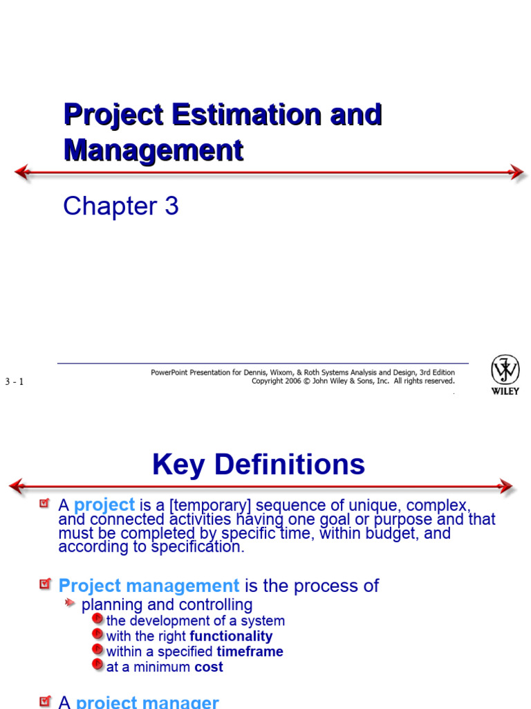 Chapter 3 - Project Estimation and Management - 2 | PDF | Software Engineering | Systems Engineering
