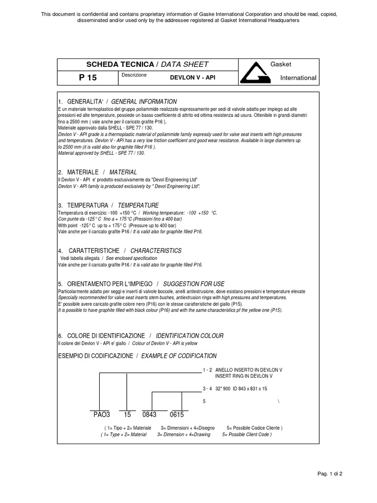 P15 - R02 (Devlon For 12inch Valve Seat) | PDF