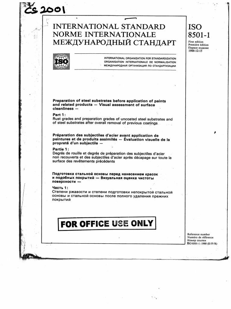 Iso 8501-1 88 | PDF