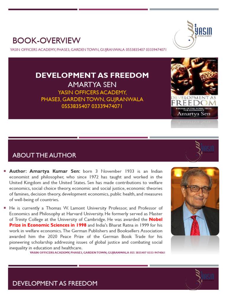 Development As Freedom Final | PDF