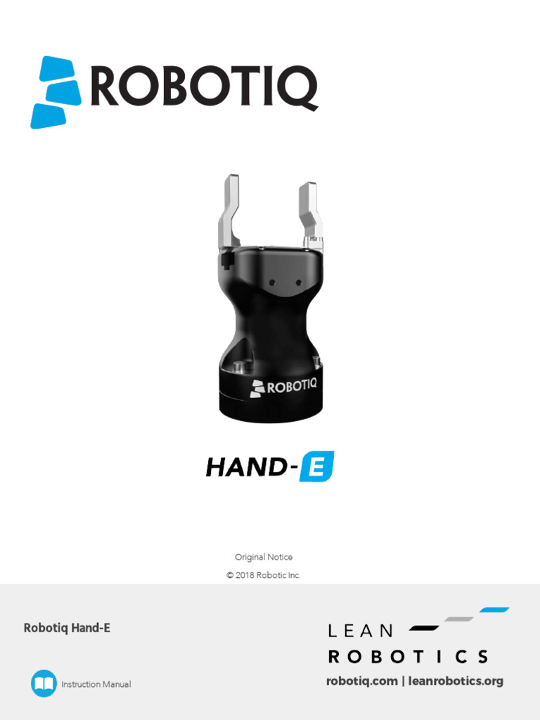 HandE Instruction Manual | PDF | Robotics | Power Supply