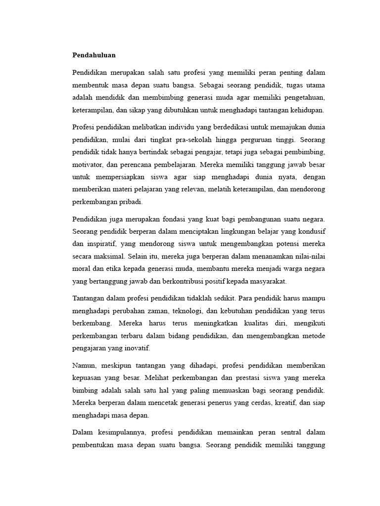 Profesi Pendidikan | PDF | Kesehatan Holistik