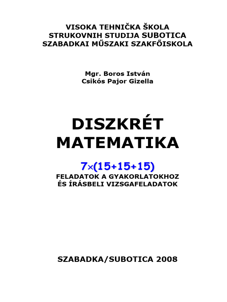 Matek 1 Peldatar | PDF