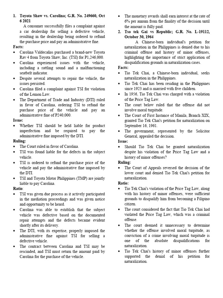 Consumer Act of The Philippines | PDF | Finance & Money Management