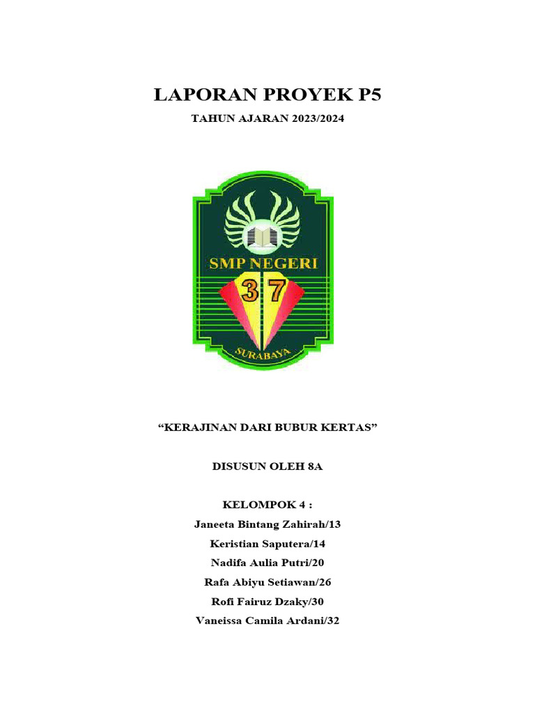 Laporan Proyek P5 | PDF