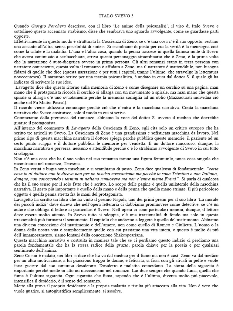 Lezione 3 Svevo | PDF