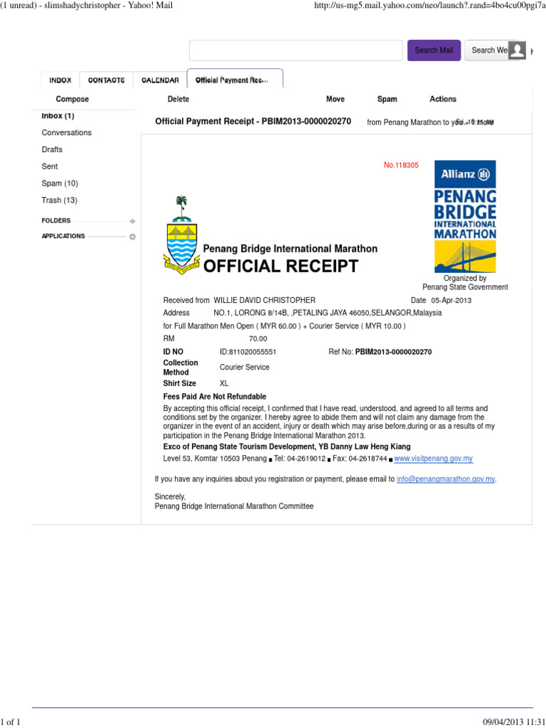 Receipt | PDF | Email | Service Industries