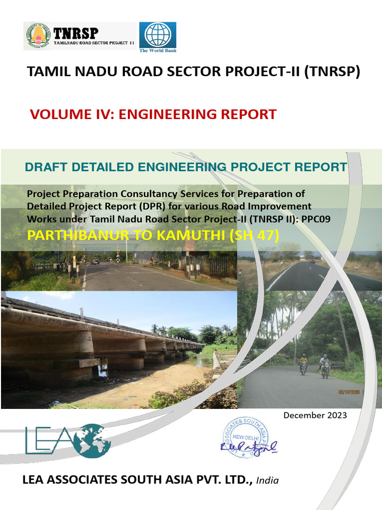 Volume Iv Engineering Report | PDF | Road | Road Surface