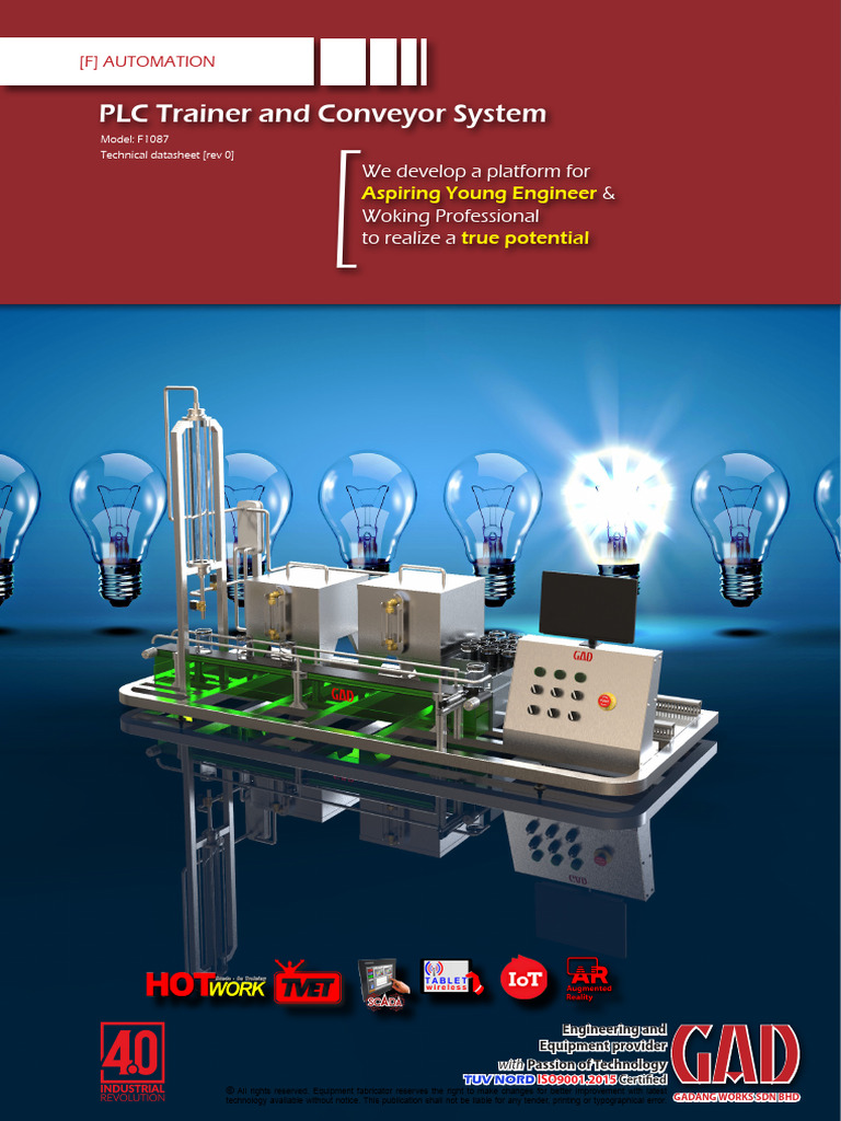 F1087 - PLC Trainer and Conveyor System - r0s | PDF