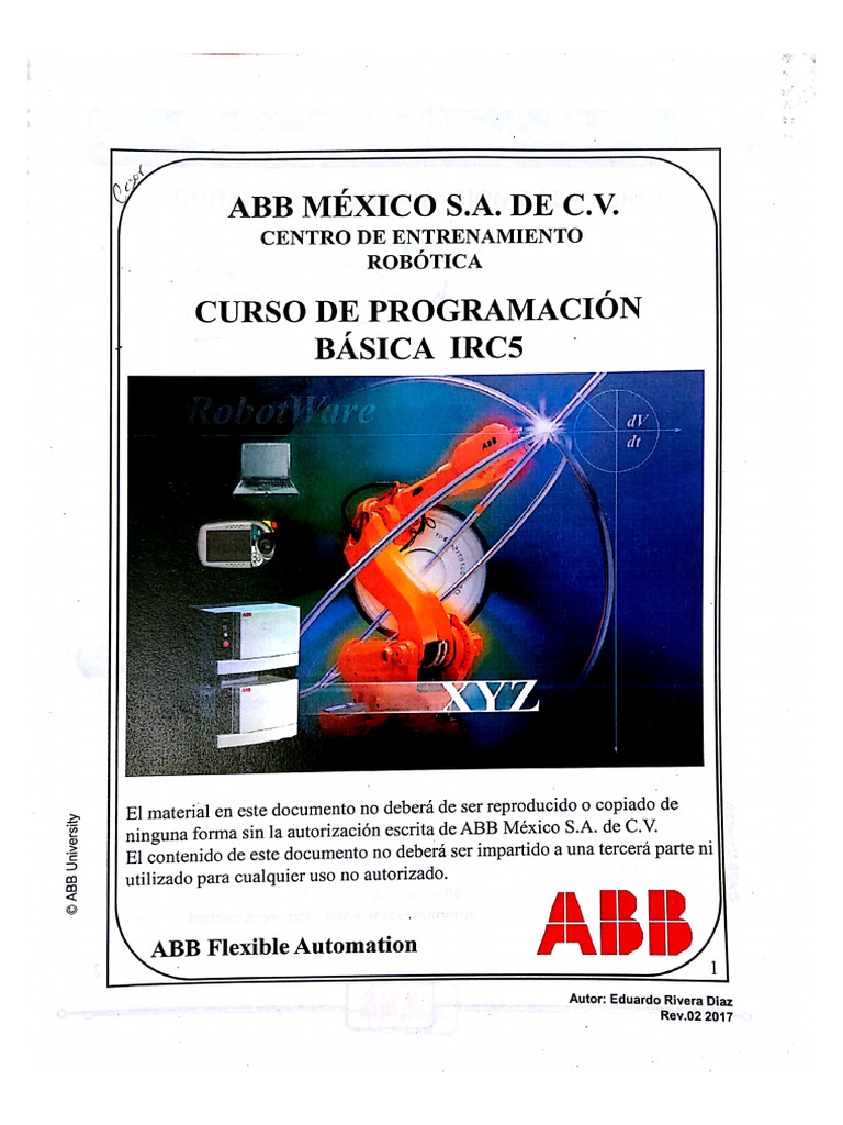 Curso de Programación Básica IRC5 | PDF