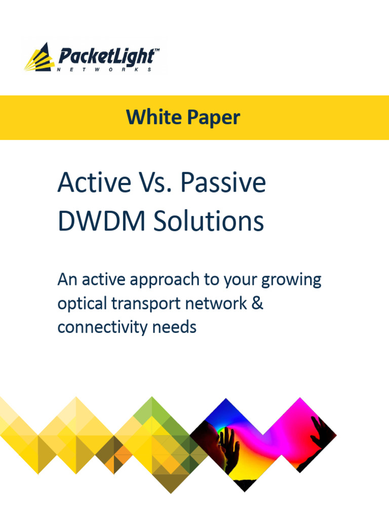 Active Vs Passive Solutions White Paper PL | PDF | Wavelength Division ...