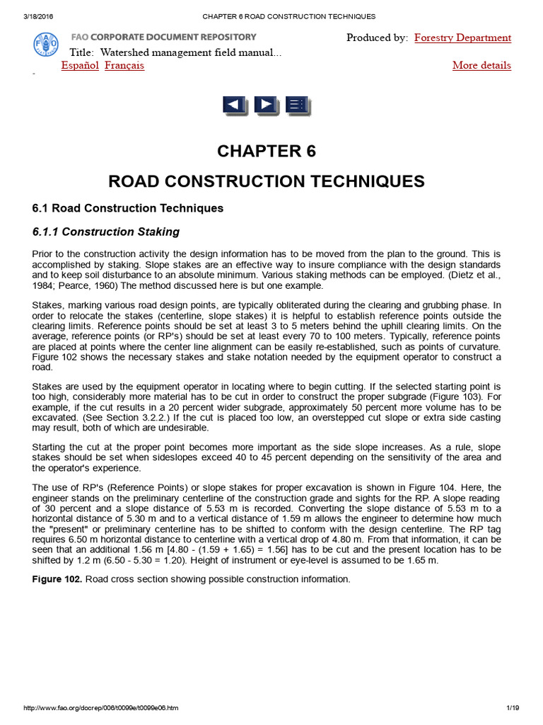 Chapter 6 Road Construction Techniques | PDF