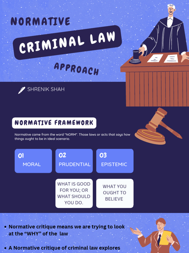 Normative Approach of Criminal Law | PDF