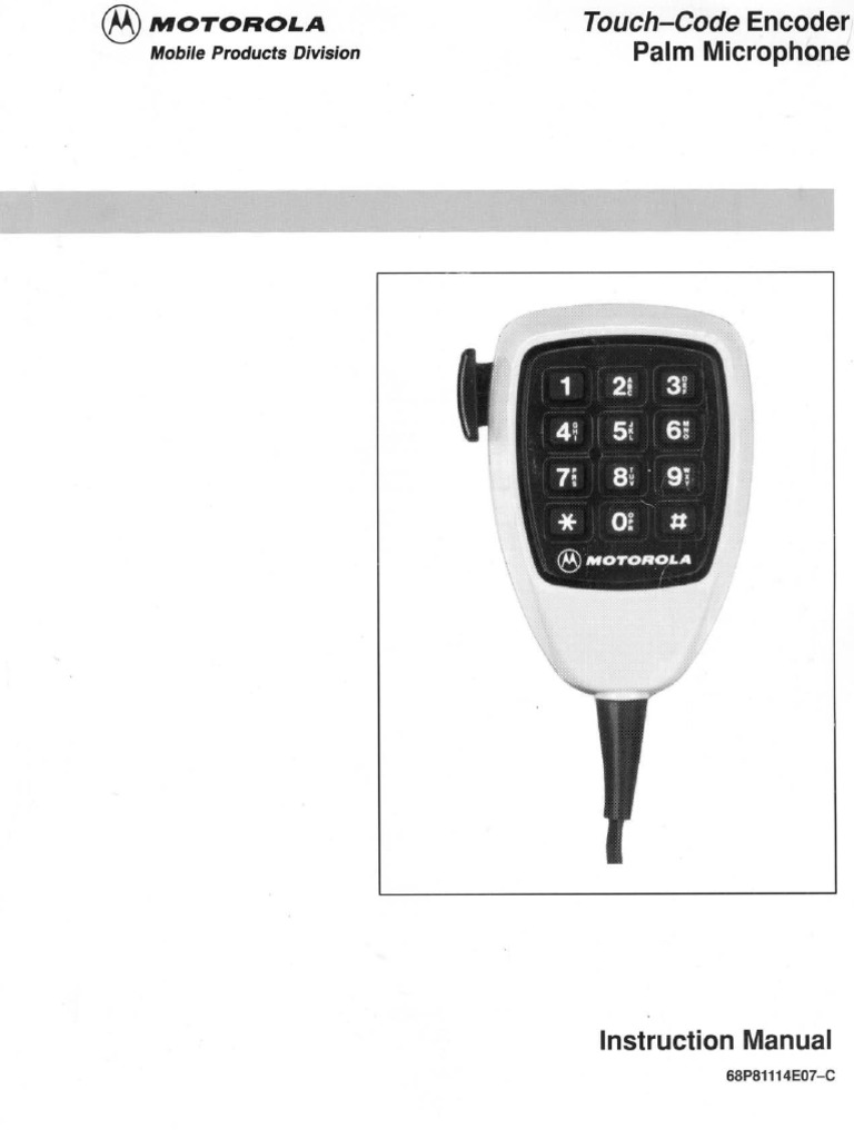 Touch Code Microphone | PDF