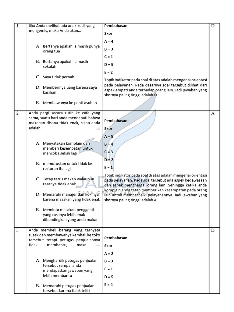 Latihan 11 TKP | PDF