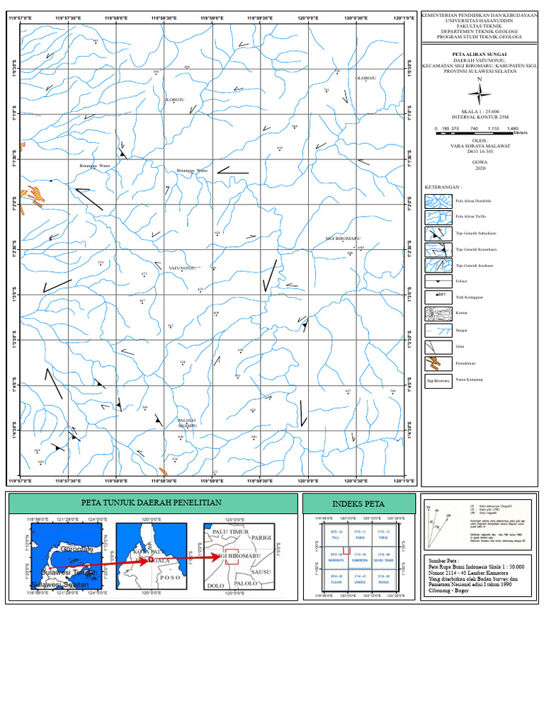 Peta Aliran Sungai Sigi | PDF