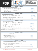 Exercices d'équations 1AC corrigés | PDF