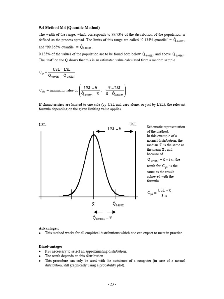 Machine and Process Capability Booklet 9 - 23 | PDF
