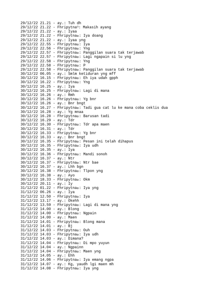 Chat WhatsApp Dengan Fhripytna | PDF | Seni