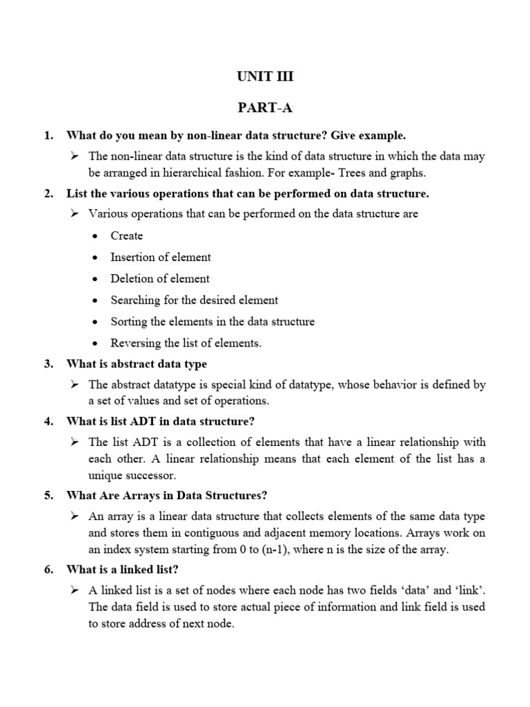 Unit Iii CS3353 CPDS Question Bank | PDF | Computers