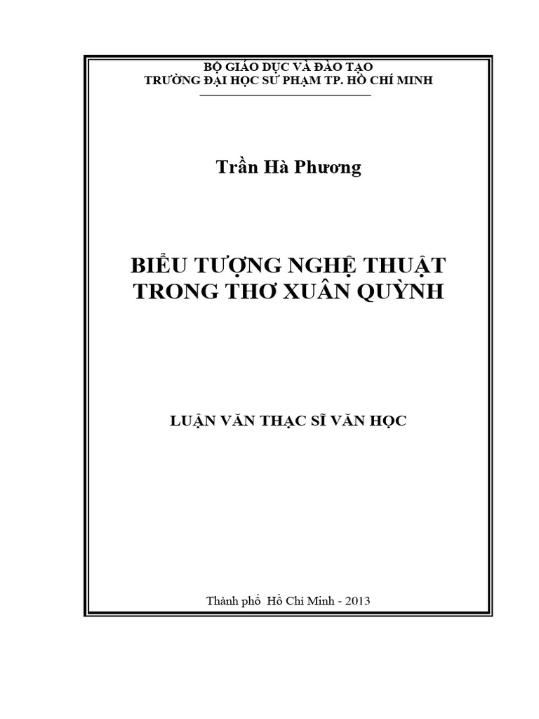 Biểu Tượng Trong Thơ XQ | PDF