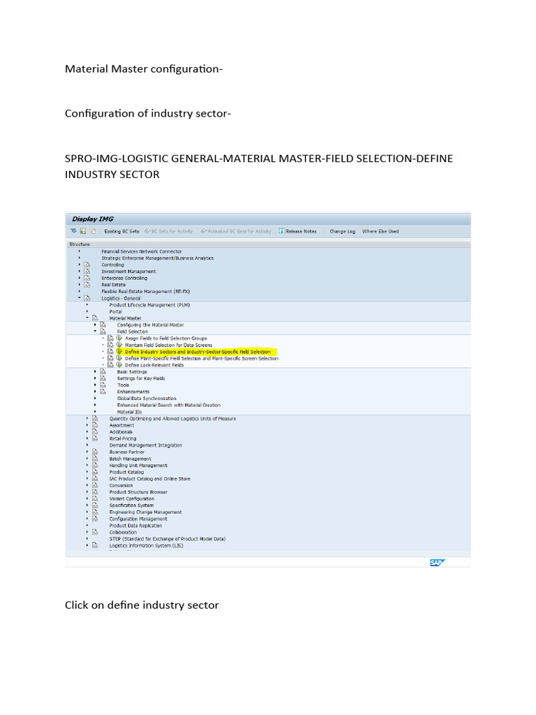 Material Master Configuration | PDF | Computing | Software