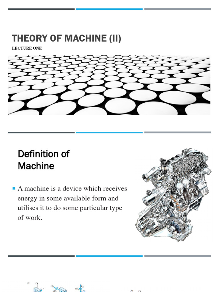Lec - 1 - Theory OF Machine (II) PDF | Download Free PDF | Machines | Gear