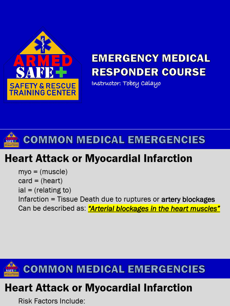 Common Medical Emergencies | PDF | Myocardial Infarction | Diabetes