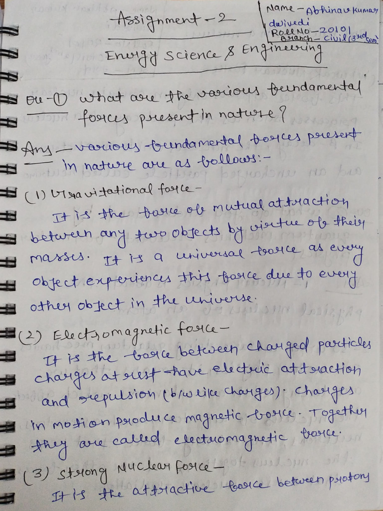 Energy Science and Engineering Notes | PDF