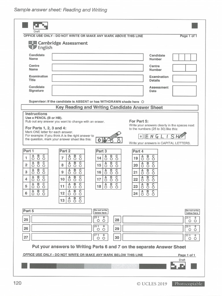 Answer Sheet A2 | PDF