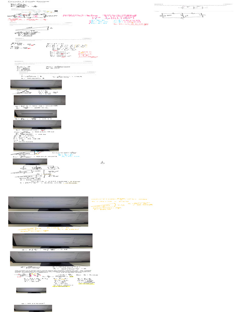 Circuits 2 Finals Review | PDF