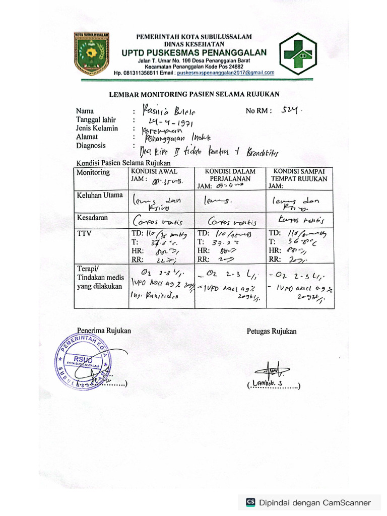 3.7.1.c.3 Surat Rujukan Dan Form Monitoring | PDF
