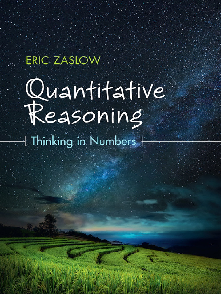 Quantitative Reasoning - Thinking in Numbers | PDF | Retirement | Data Analysis