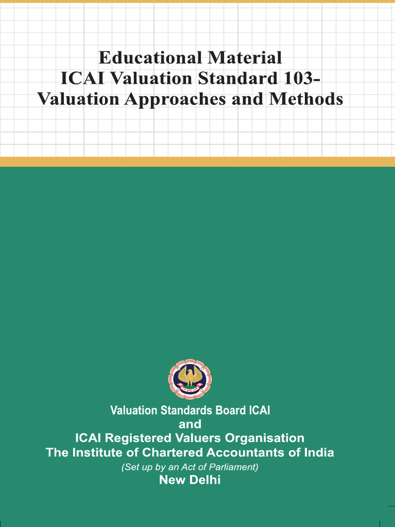 ICAI Valuation Standard 103 Guide | PDF | Free Cash Flow | Valuation ...