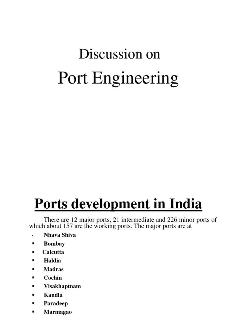 Port (Part-1) | PDF